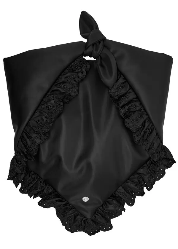 Simone Rocha Padded Satchel Bag With Ruffled Trims