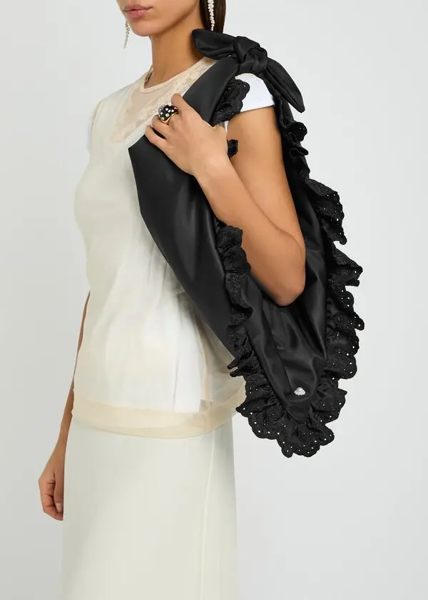 Simone Rocha Padded Satchel Bag With Ruffled Trims