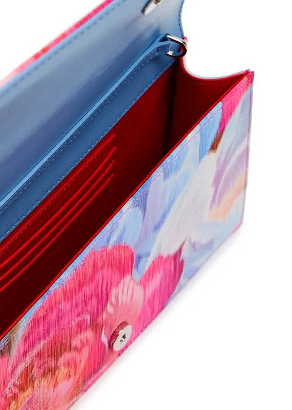 CHRISTIAN LOUBOUTIN Bettina Printed Faille Clutch - Multicoloured