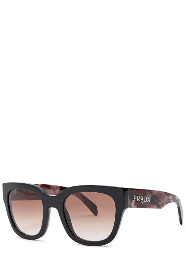 Prada Round-frame Sunglasses - Black