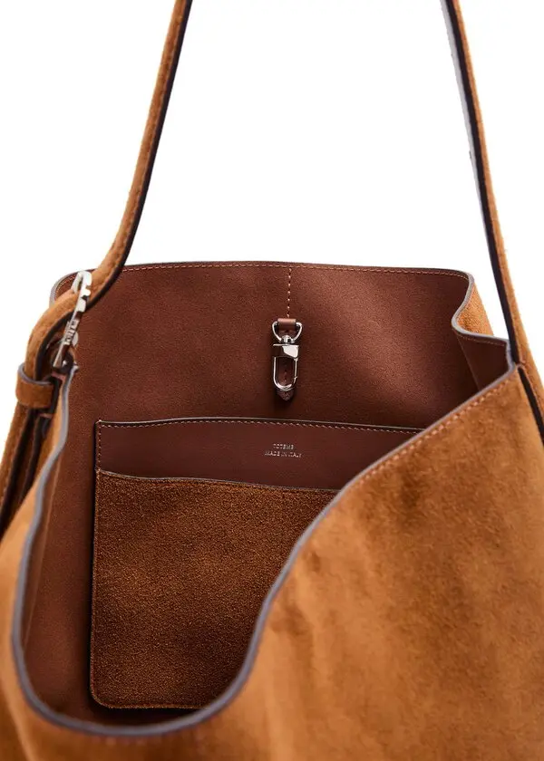 TOTEME Belted Suede Tote