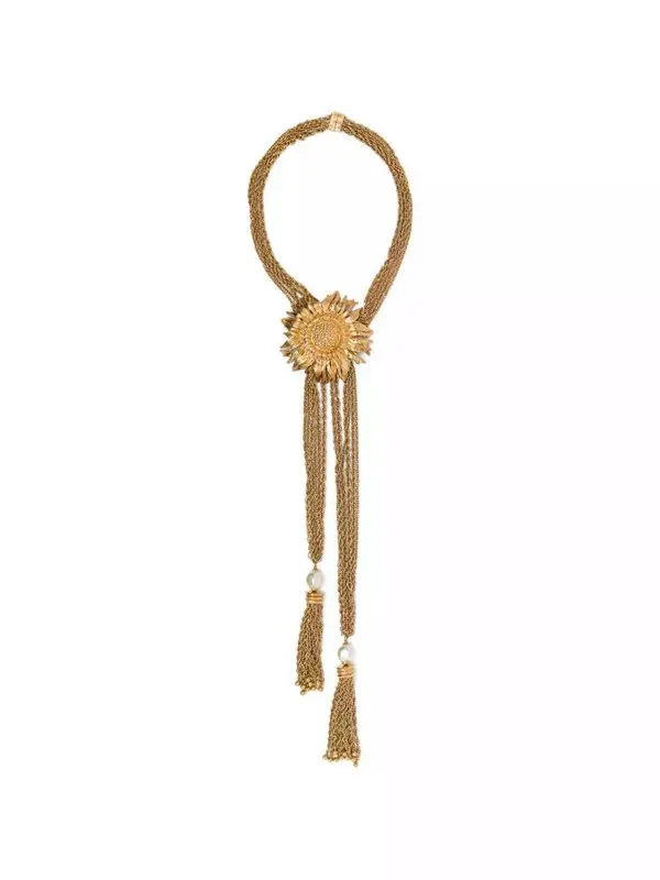 Chloé Sunflower Chain Necklace - Gold