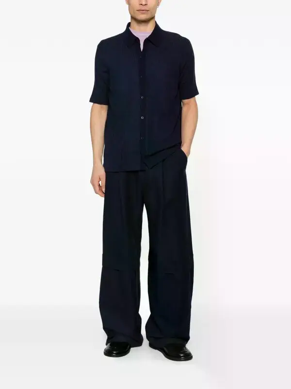 Eric Bompard Ribbed Buttoned Shirt