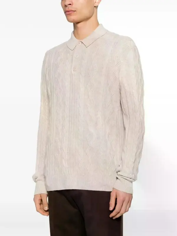 Eric Bompard Cable-knit Polo Shirt