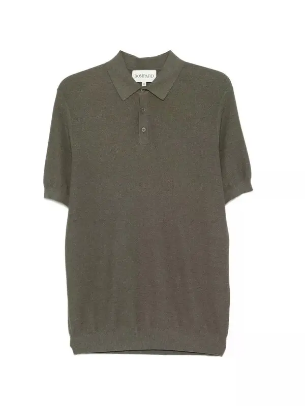 Eric Bompard Piqué-knit Button-fastening Polo Shirt - Green