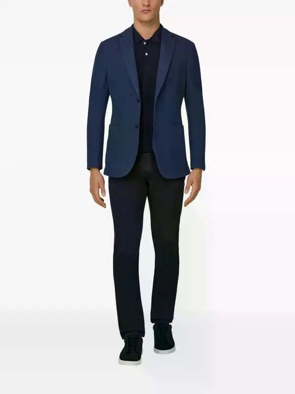 Boggi Milano Micro-textured Single-breasted Blazer