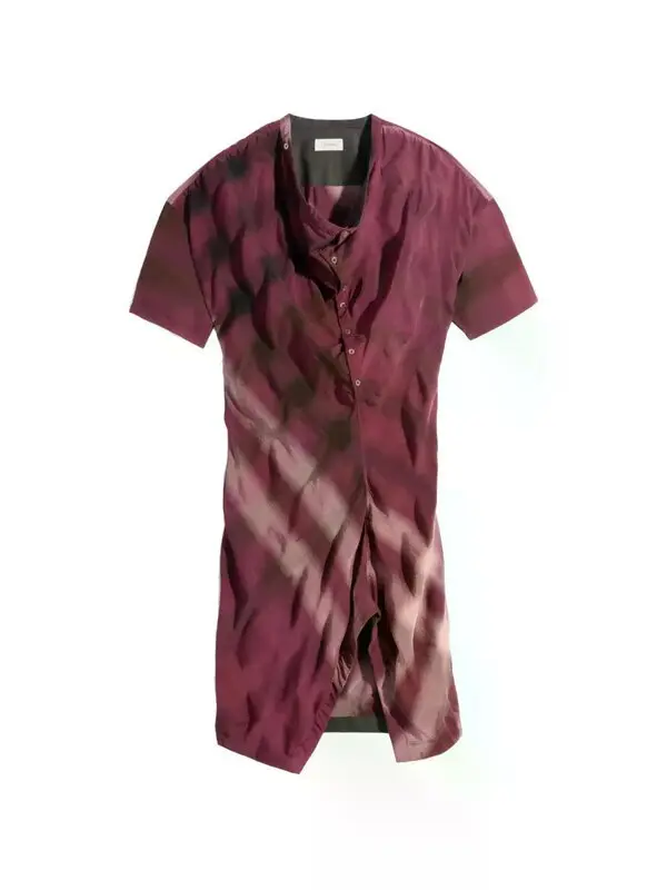 LEMAIRE Asymmetric Cowl Midi Shirt Dress