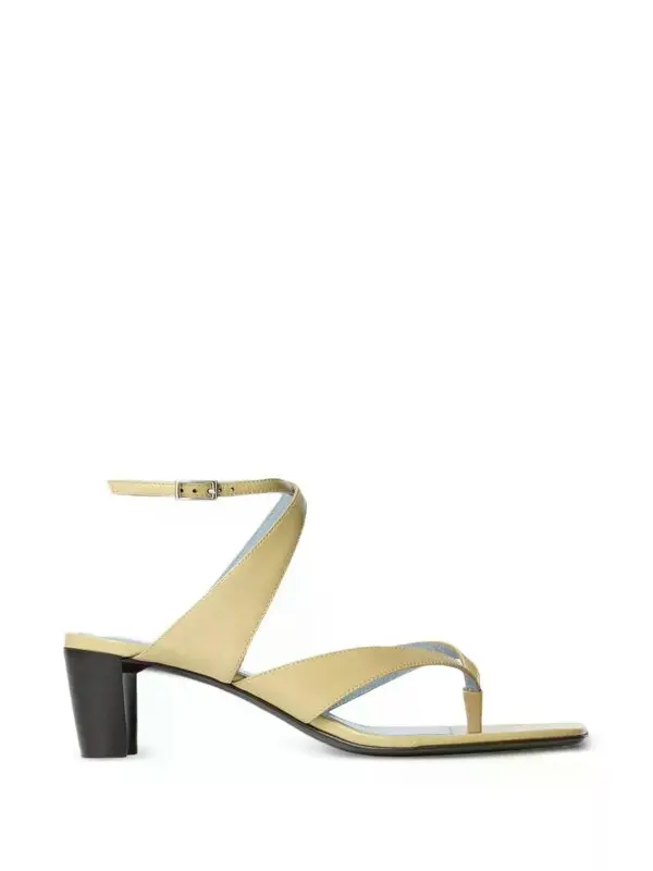 LEMAIRE Heeled Thong Sandals - Yellow