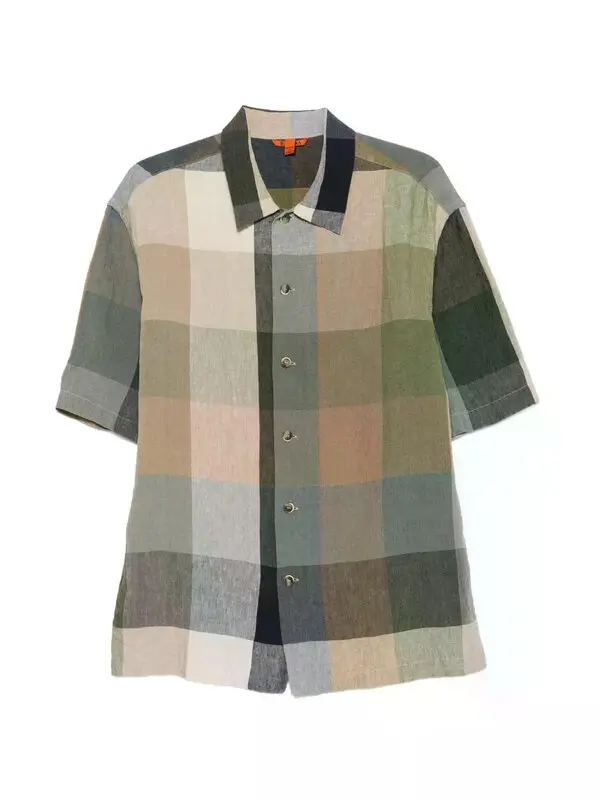 Barena Venezia Galia Check-pattern Short-sleeve Shirt