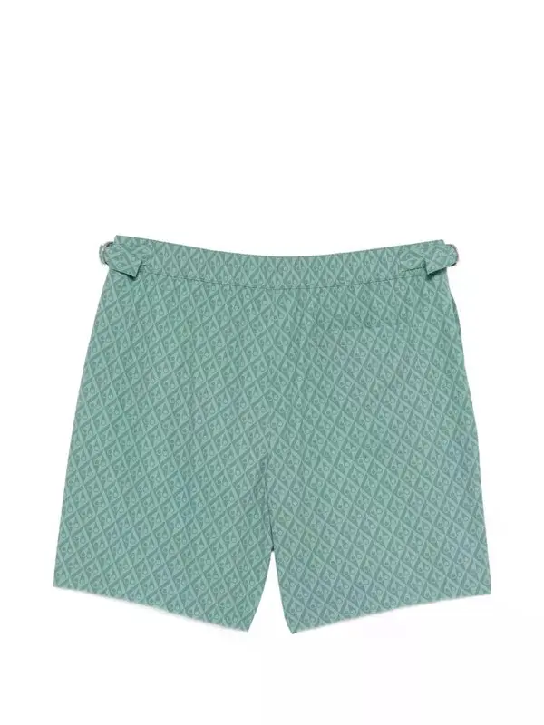 Moose Knuckles Drawstring Patterned Swim Shorts