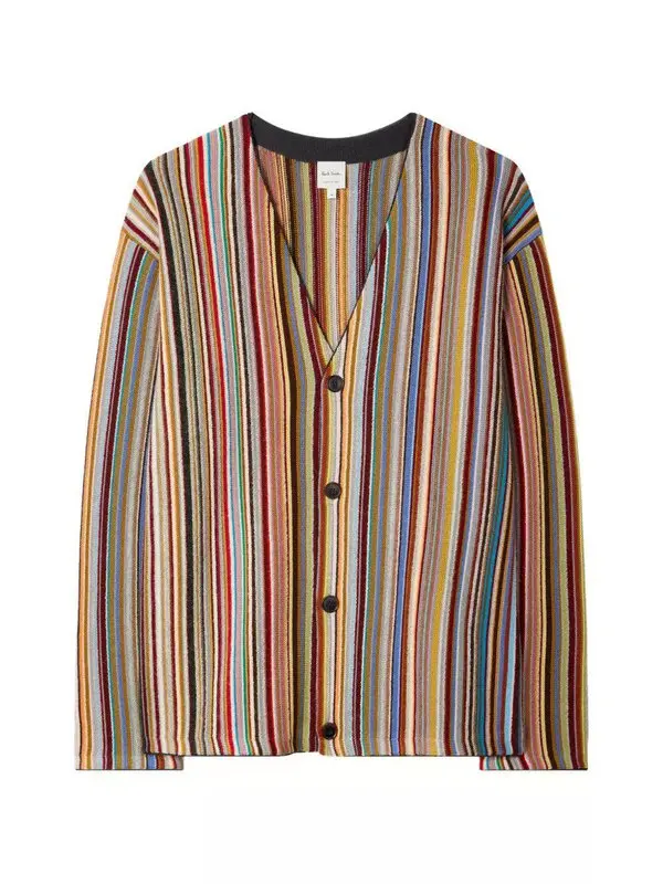Paul Smith Striped V-neck Cardigan