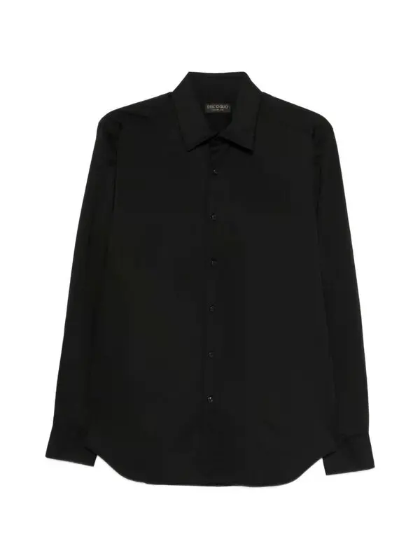 DELL'OGLIO Button Shirt - Black