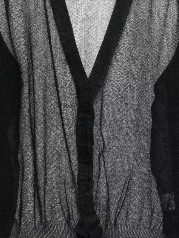 Issey Miyake V-neck Cardigan