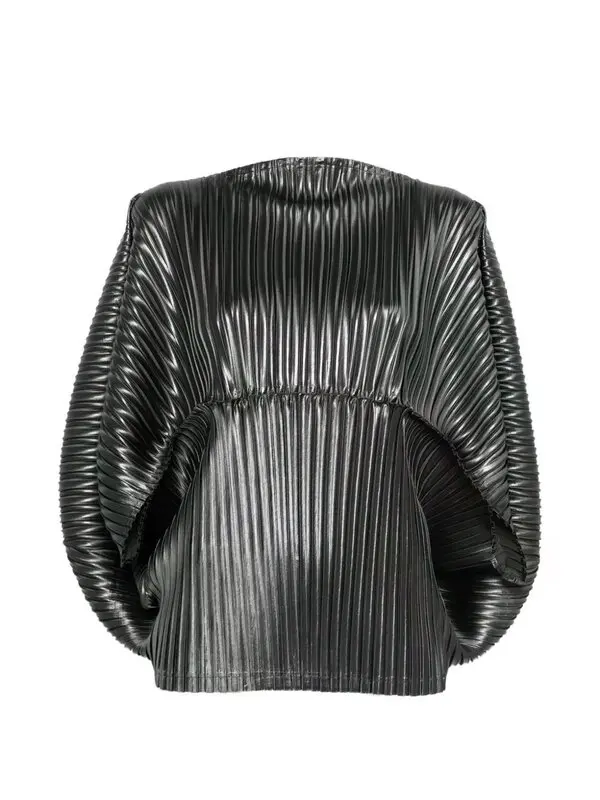 Issey Miyake Pleated Top - Black