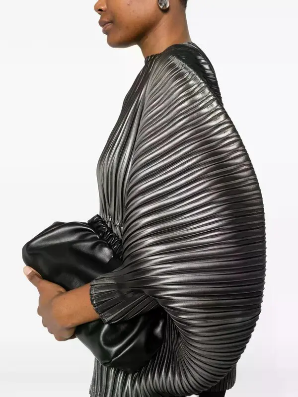 Issey Miyake Pleated Top - Black