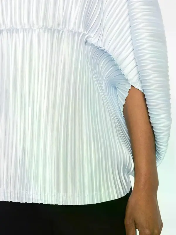 Issey Miyake Pleated Top - Blue
