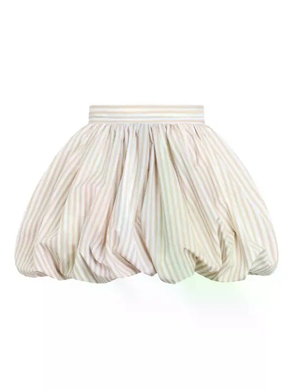 PATOU Striped Mini Skirt - Neutrals
