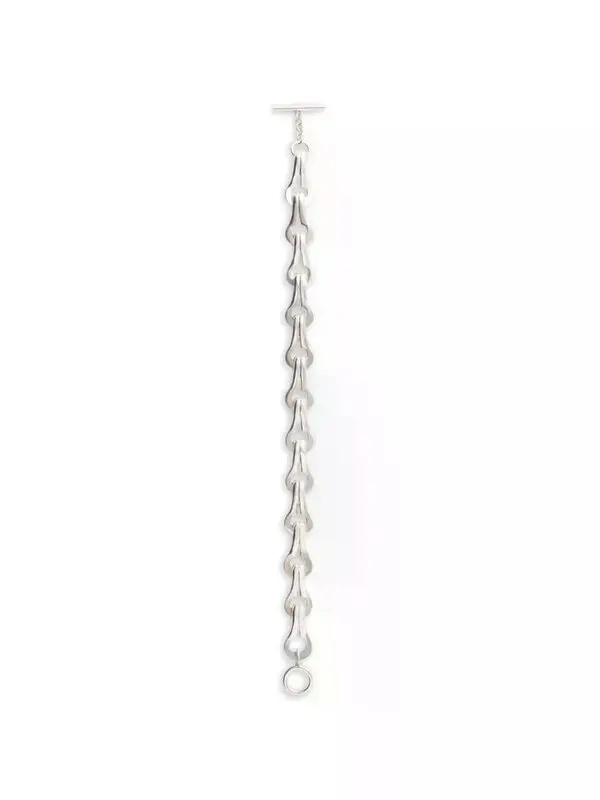 PATOU Asymmetric Chain Bracelet - Silver