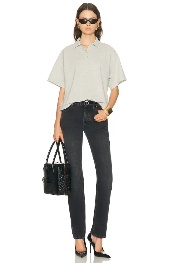 Saint Laurent Oversized Polo Top