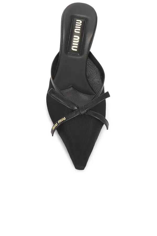 Miu Miu Modellerie Rete Mule - Nero