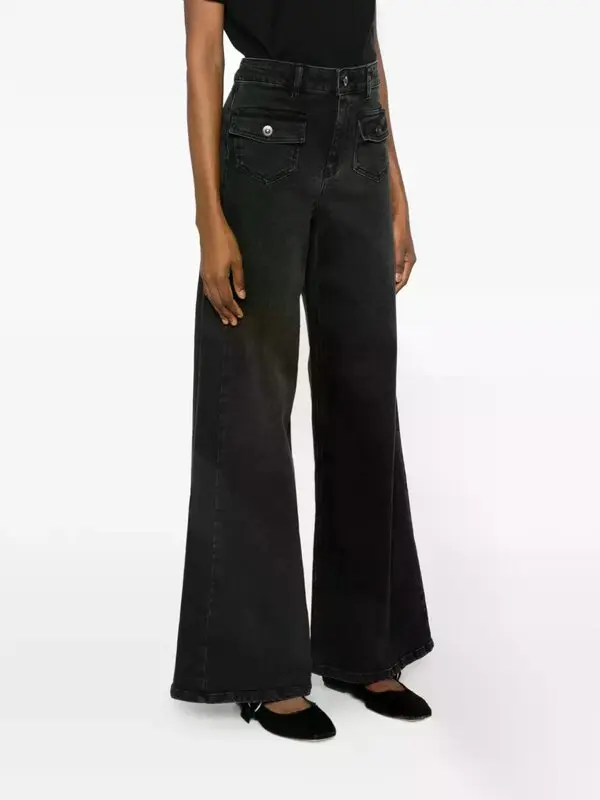 MAISON123 Flared Pocket Jeans
