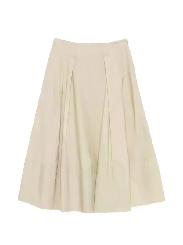 Woolrich A-line Pleated Skirt - Neutrals