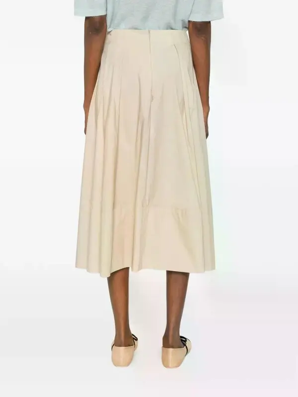 Woolrich A-line Pleated Skirt - Neutrals