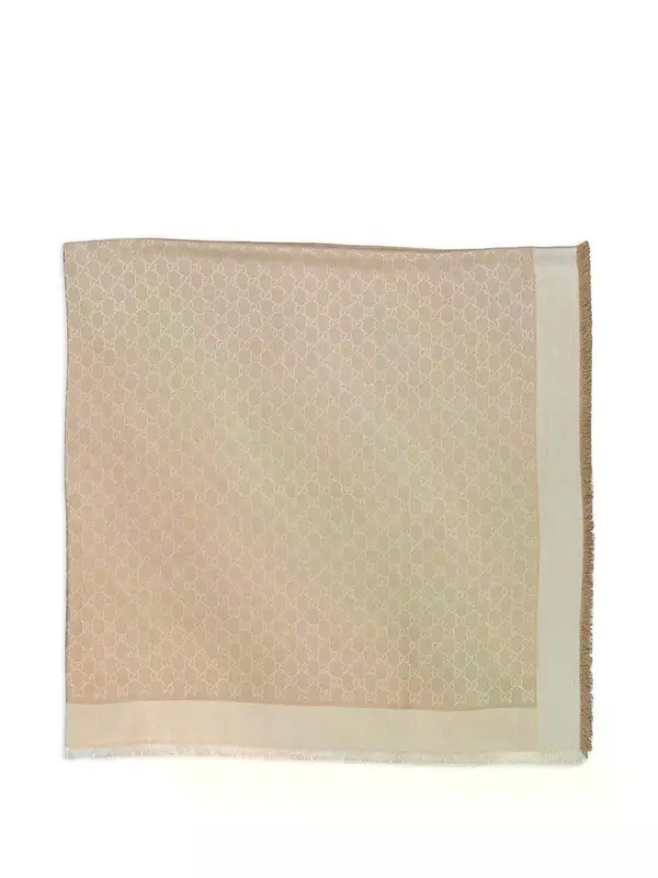 Gucci Gg Pattern Shawl - Neutrals