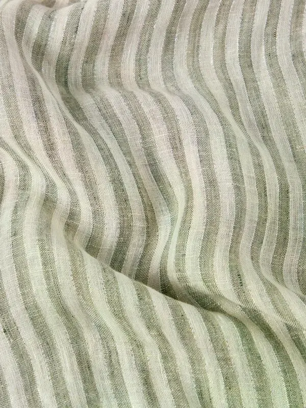 Brunello Cucinelli Striped Fringed Scarf - Green
