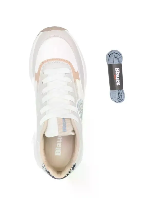 BLAUER. Appliqué Lace-up Sneakers