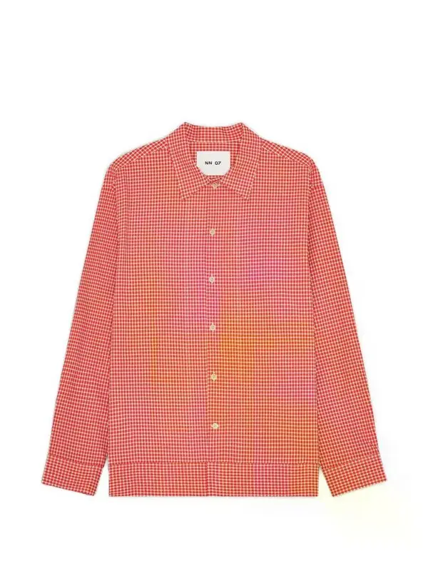 Nn07 Reed Gingham-check Shirt Jacket