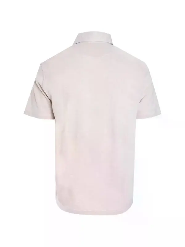 LUIGI BORRELLI Short-sleeve Polo - Neutrals