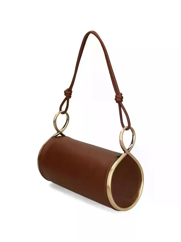 Cult Gaia Dahlia Cylindrical Shoulder Bag - Brown