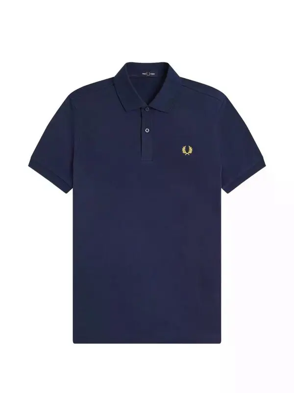 Fred Perry Logo-embroidered Polo Shirt - Blue