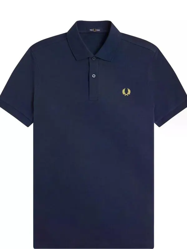 Fred Perry Logo-embroidered Polo Shirt - Blue