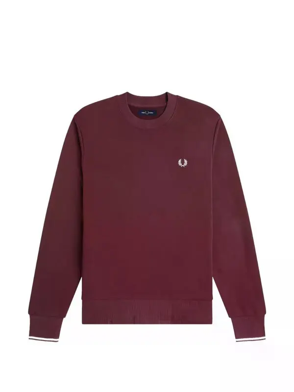 Fred Perry Logo-embroidered Ribbed Sweatshirt
