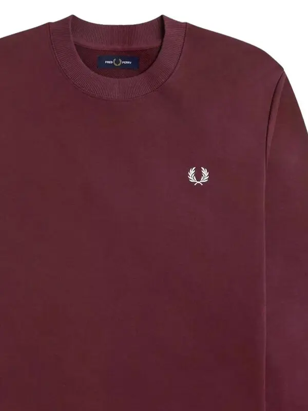Fred Perry Logo-embroidered Ribbed Sweatshirt