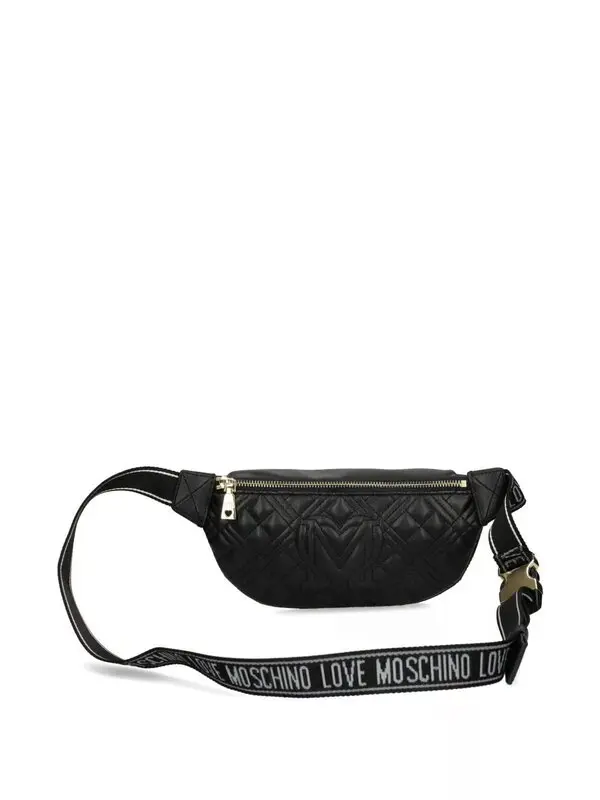 Moschino Quilted Belt Bag With Logo