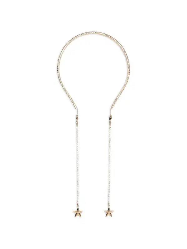 Red Valentino Star Embellished Headband - Gold