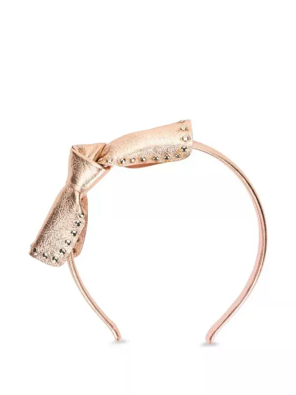 Red Valentino Bow Studded Headband - Pink