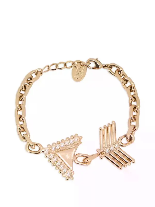 Red Valentino Arrow Pearl Bracelet - Gold