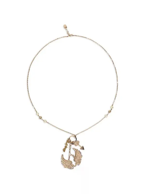 Red Valentino Arrow Embellished Necklace - Gold