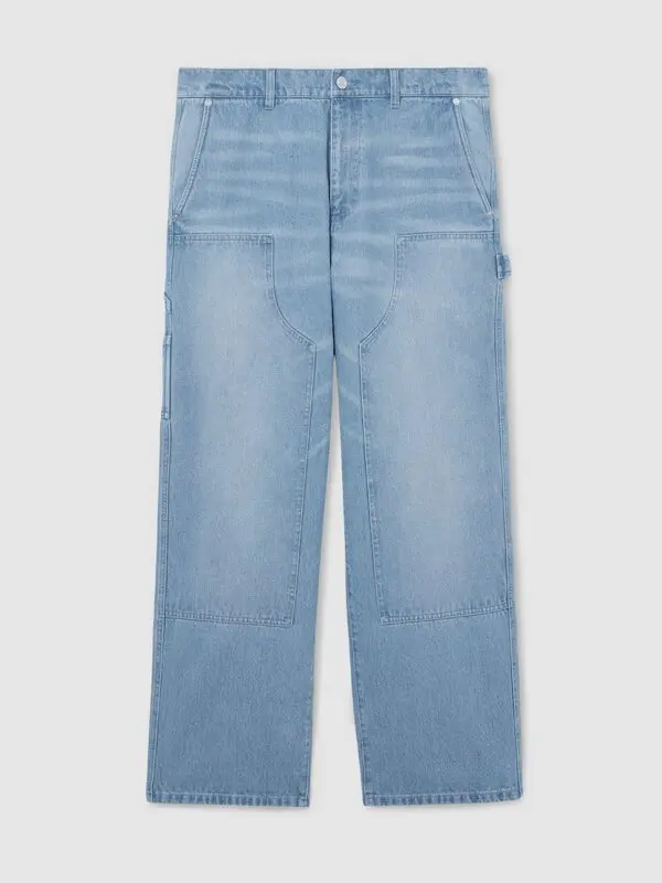 REISS Bassett Monogram Relaxed-fit Carpenter Jeans