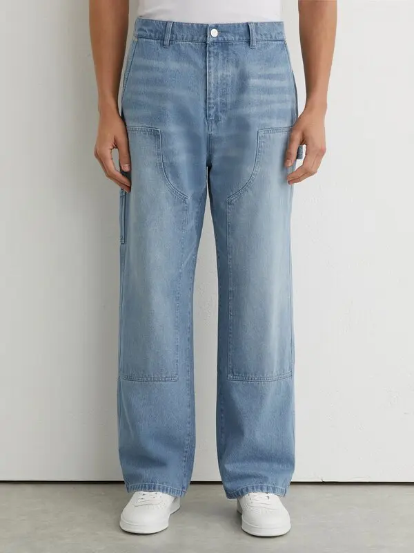 REISS Bassett Monogram Relaxed-fit Carpenter Jeans