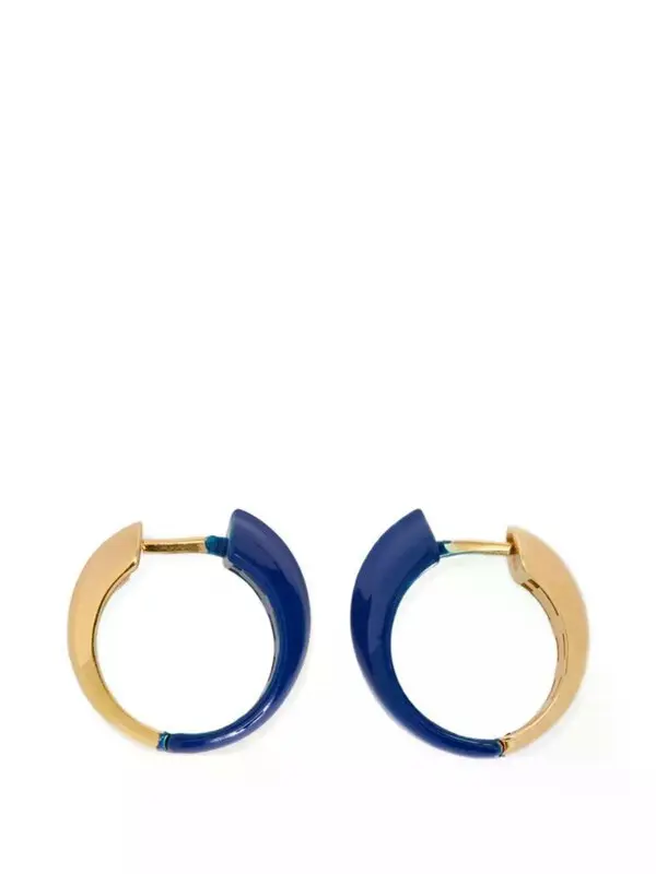 JIL SANDER Logo Hoop Earrings - Gold