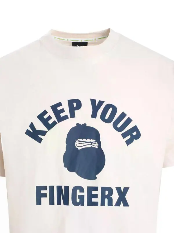 FINGERCROXX Logo-print Short-sleeve T-shirt