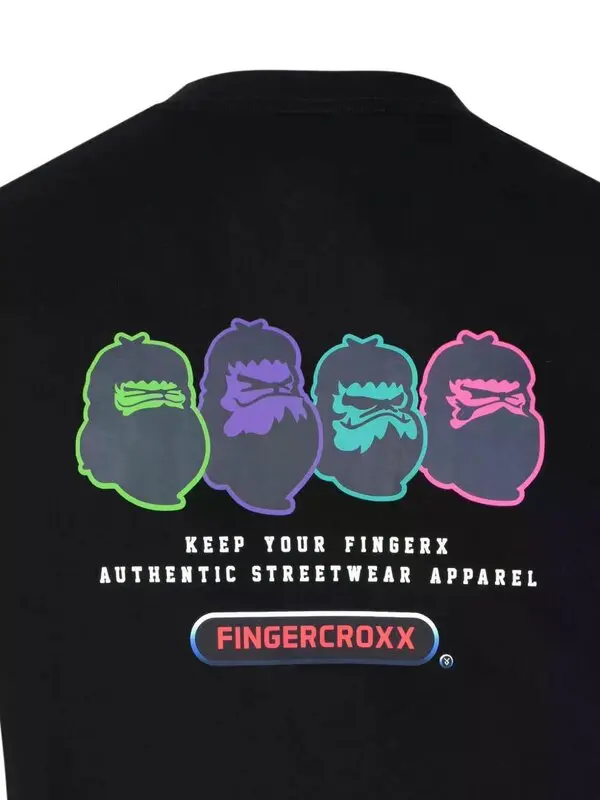 FINGERCROXX Graphic T-shirt - Black