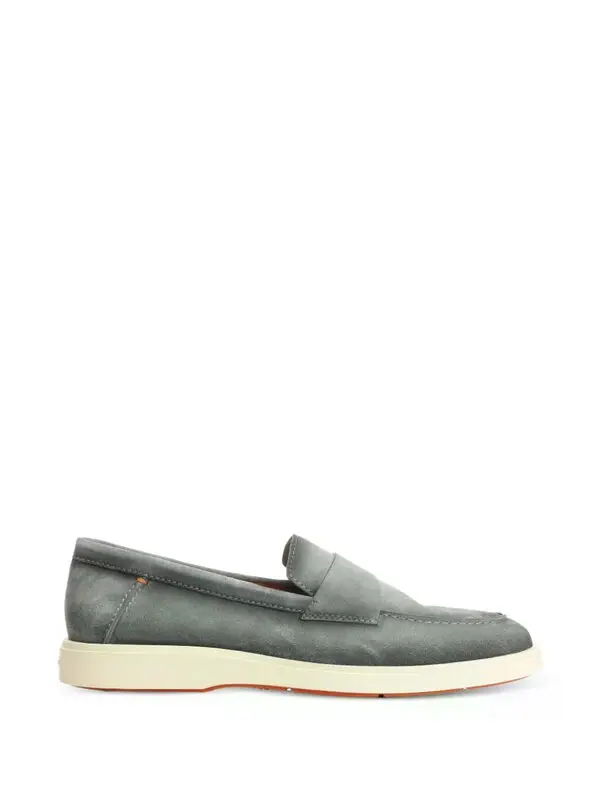 Santoni Suede Loafer - Grey