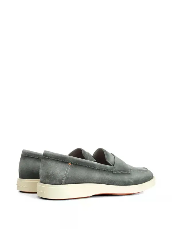 Santoni Suede Loafer - Grey