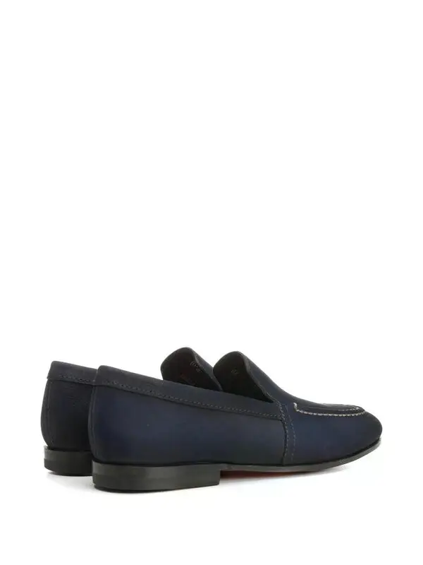 Santoni Malibu Suede Loafers